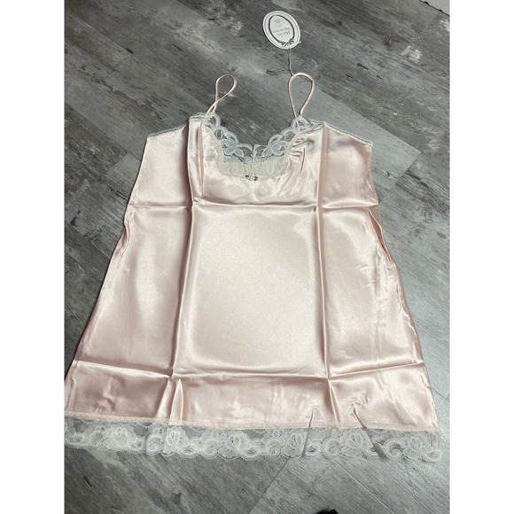 Tops | Vintage Private Treasures By Avon Camisole L Red Nylon Lace ...